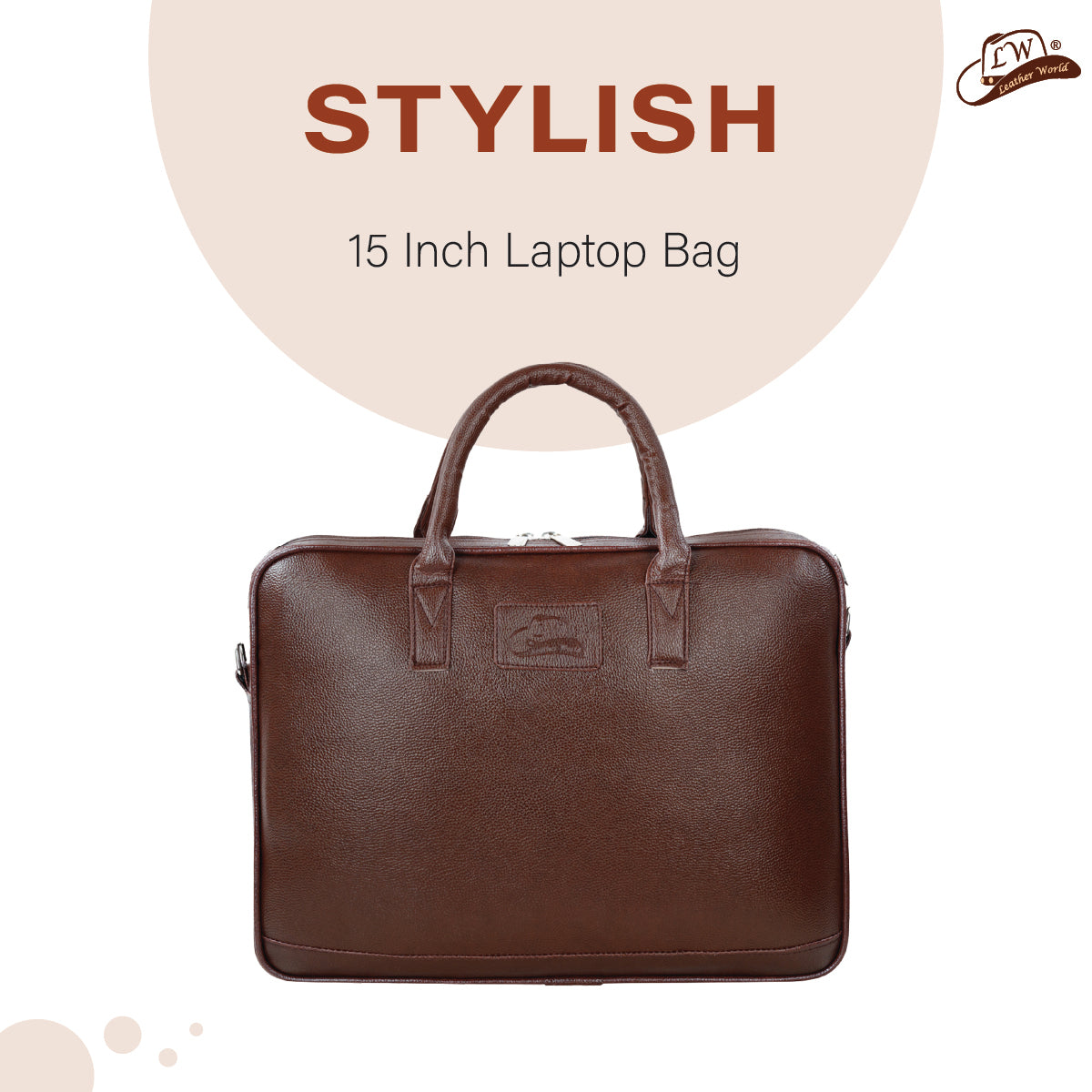 Leather World Sleek & Stylish Unisex PU Leather Office Messenger Bag ...